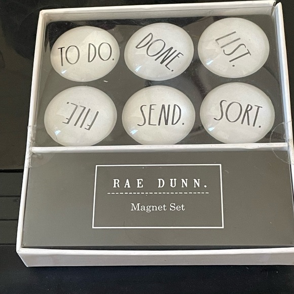 Rae Dunn | Office | New Rae Dunn To Do Black White Magnets Lets Get ...